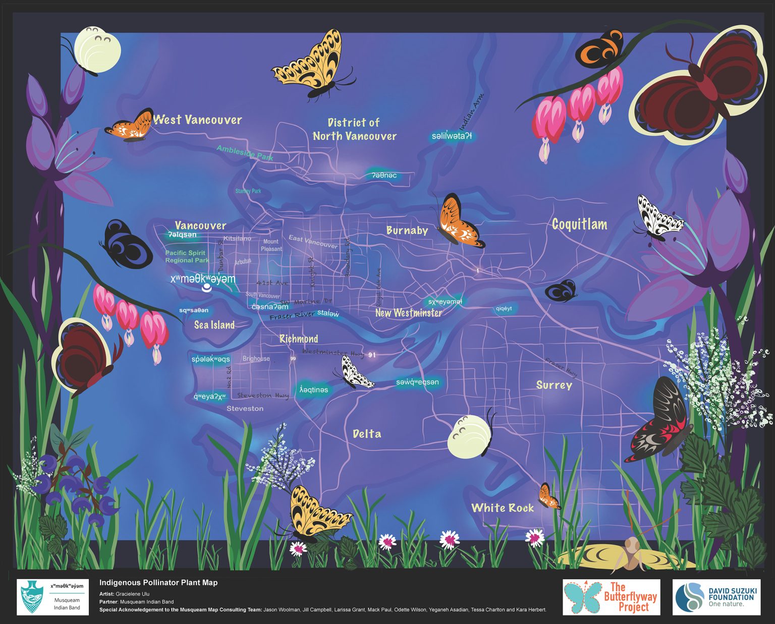 Pacific Horticulture | Musqueam Indigenous Pollinator Plant Map